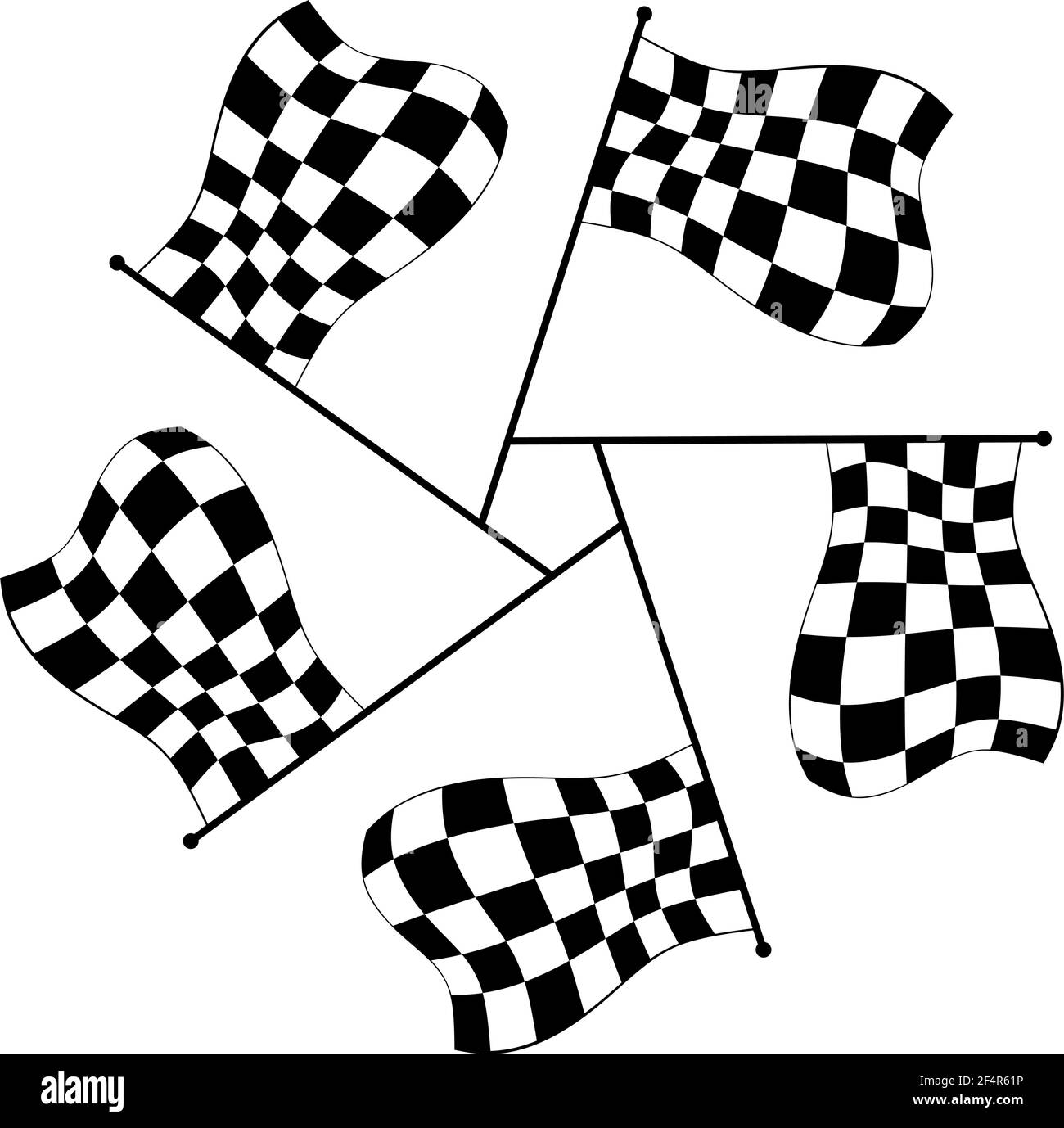 Race Flag Various Designs, Vinyl Ready Vector Illustration Stock Vector ...