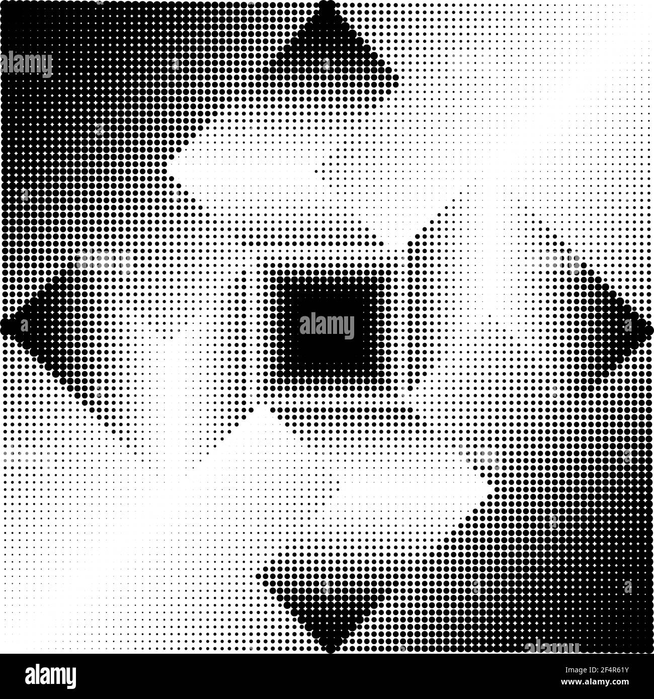 Geometric Shape Halftone Vector Illustration Stock Vector Image & Art ...