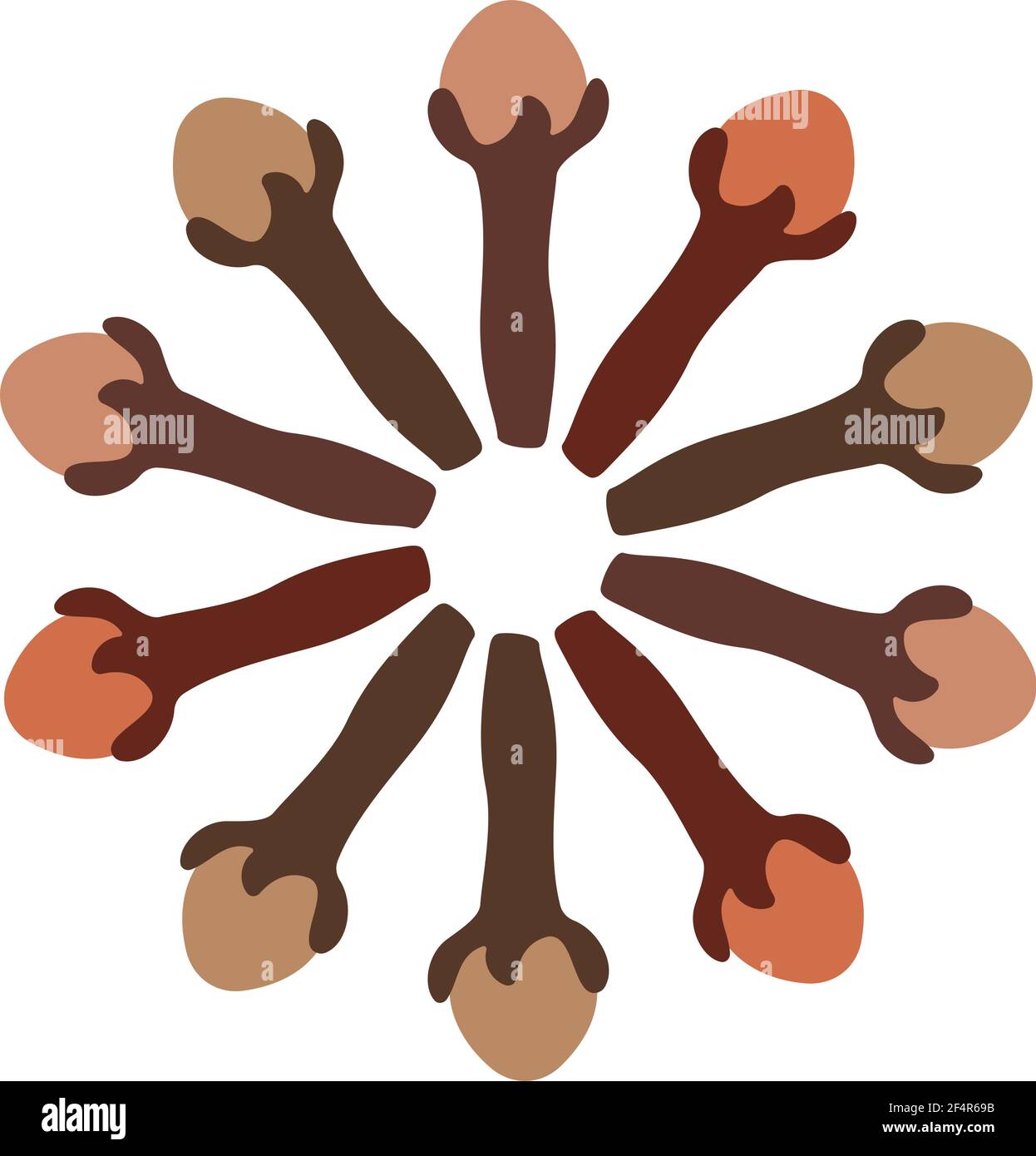 Clove Icon, Aromatic Flower Buds used as Spices. Vector Illustration ...