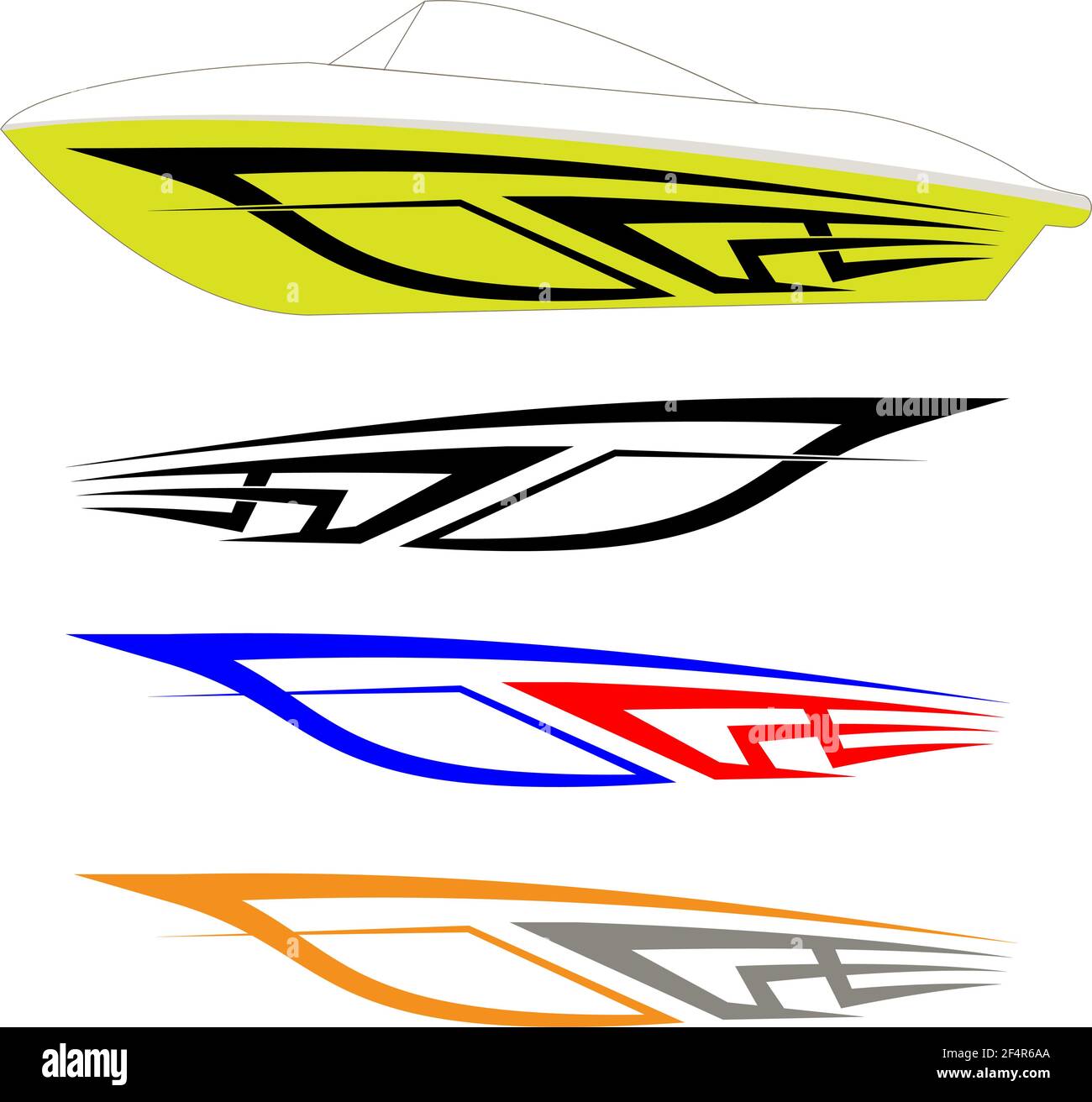 Boat Graphics, Stripe : Vinyl Ready Vector Art Stock Vector Image & Art ...