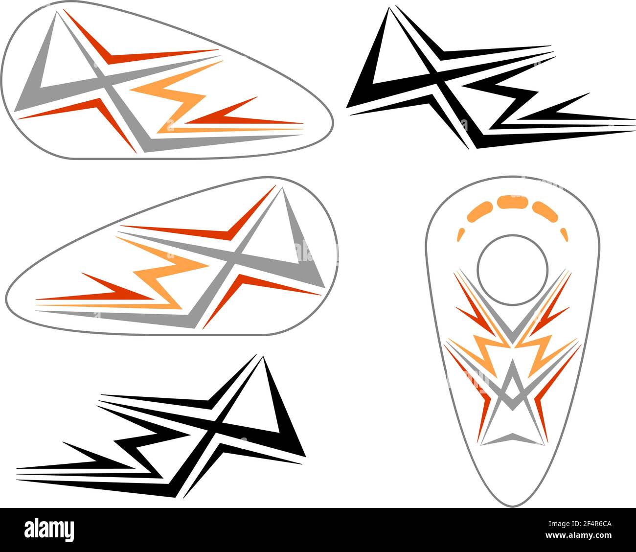 Tribal Bike Decal : Vinyl Ready, Vehicle Graphics Vector Illustration ...