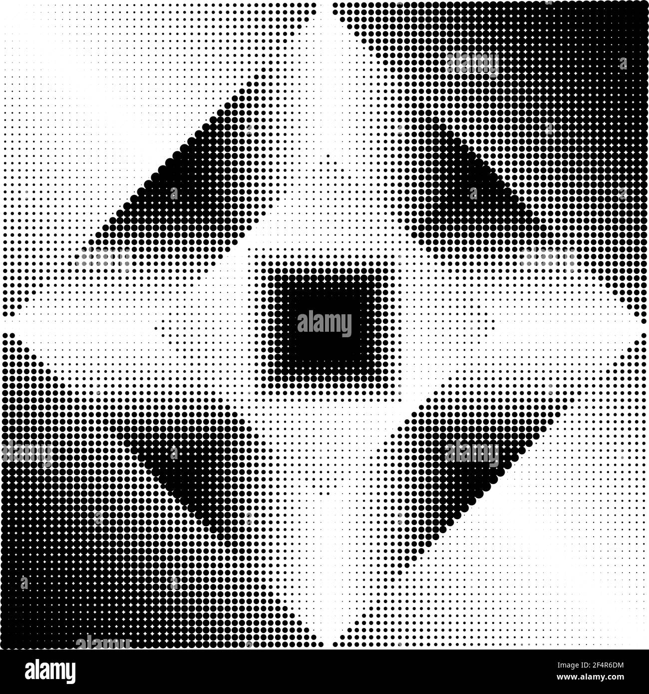 Geometric Shape Halftone Vector Illustration Stock Vector Image & Art ...