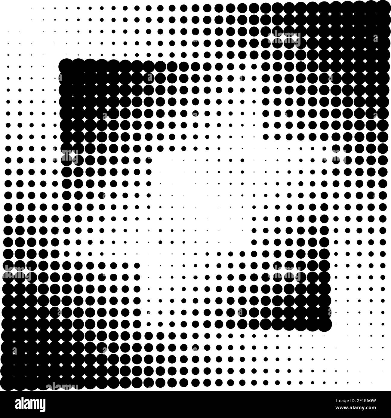Geometric Shape Halftone Vector Illustration Stock Vector Image & Art ...