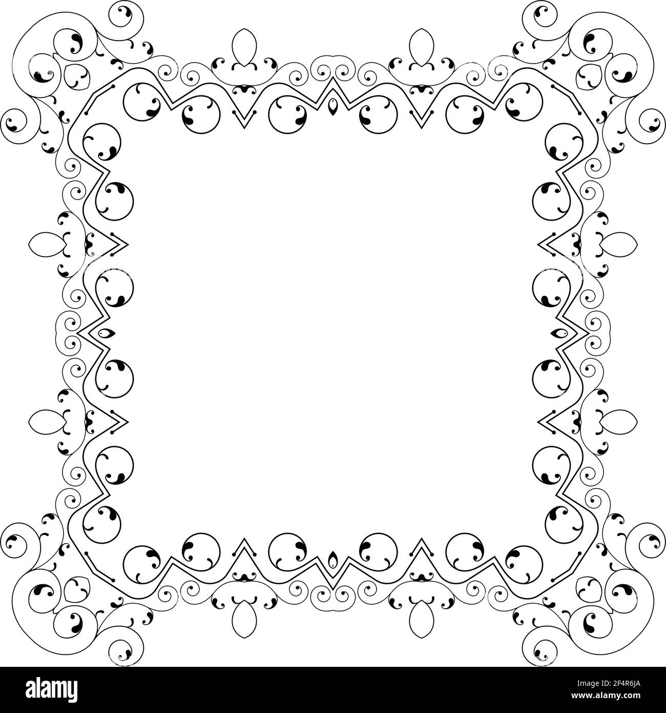 Frame Border Design Vector Illustration Stock Vector Image & Art - Alamy