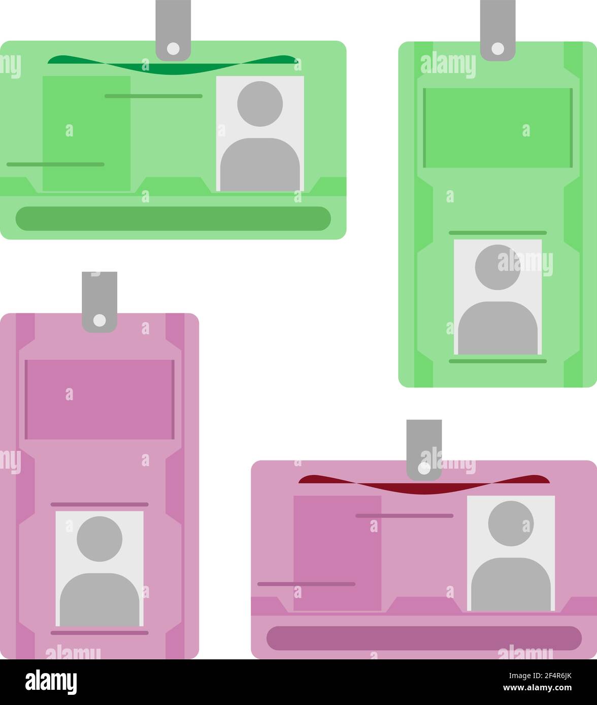 Photo Id Card, Identity Card Vector Illustration Stock Vector Image ...