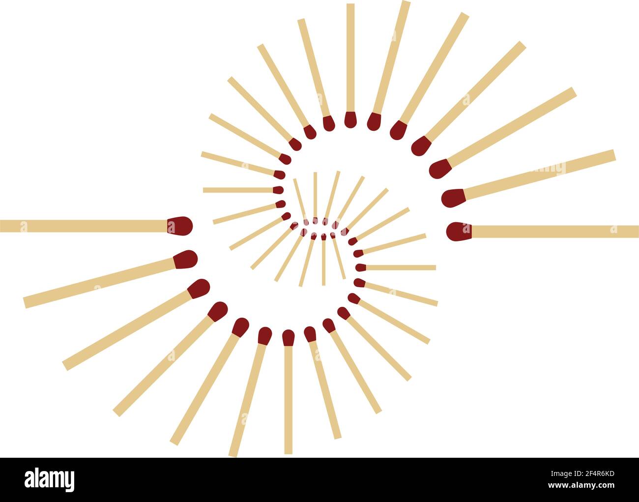 Matchstick Pattern Icon Vector Illustration Stock Vector Image & Art ...