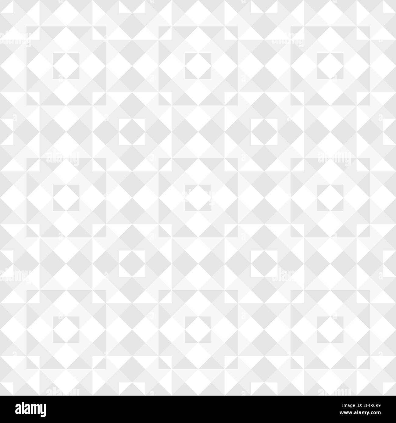 White Seamless Pattern Triangle Square Vector Illustration Stock Vector ...