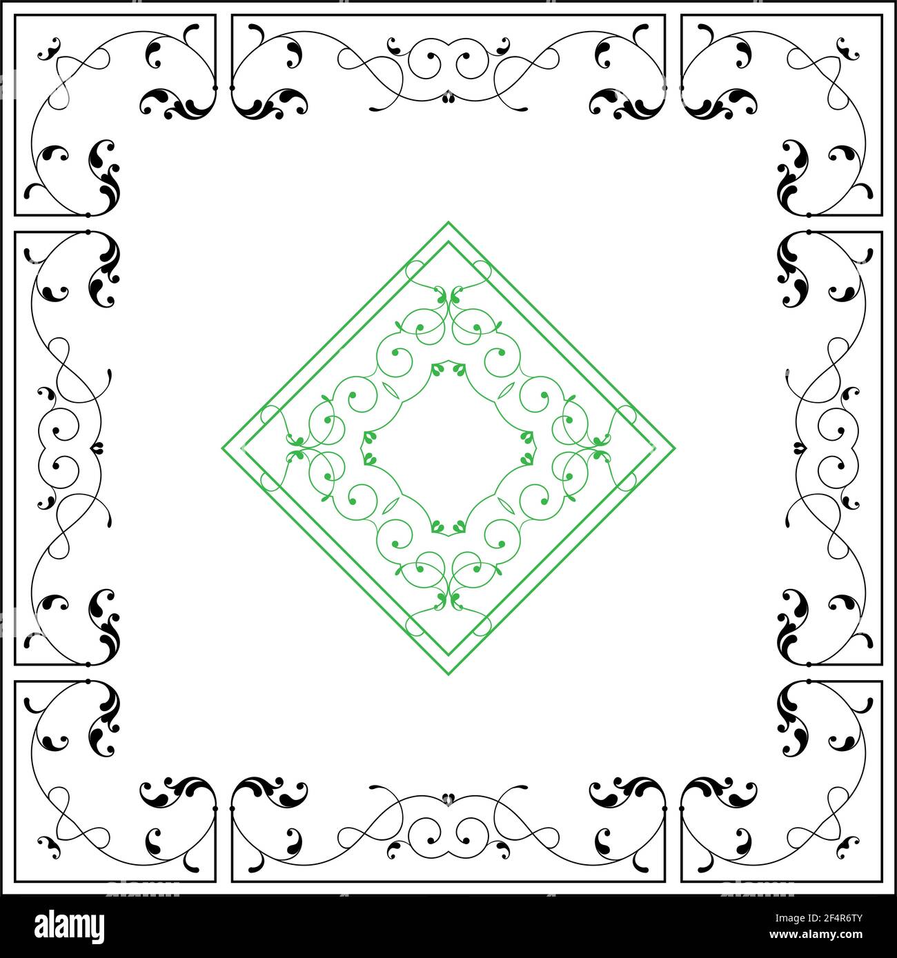 Frame Border Design Vector Illustration Stock Vector Image & Art - Alamy