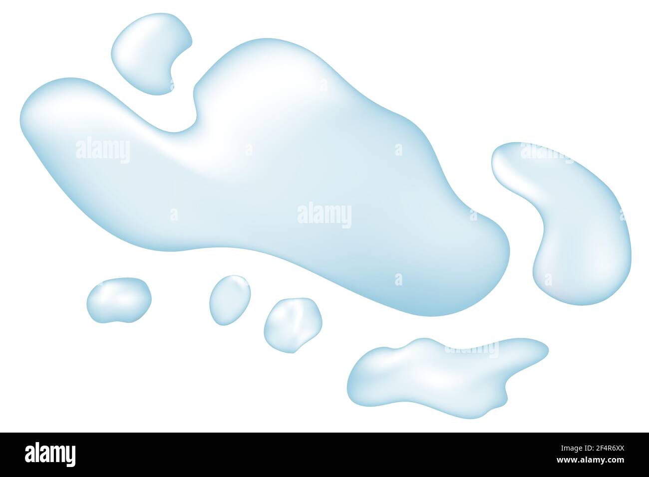 Realistic Bubble Blue Pure Water, at Transparent Effect Background ...