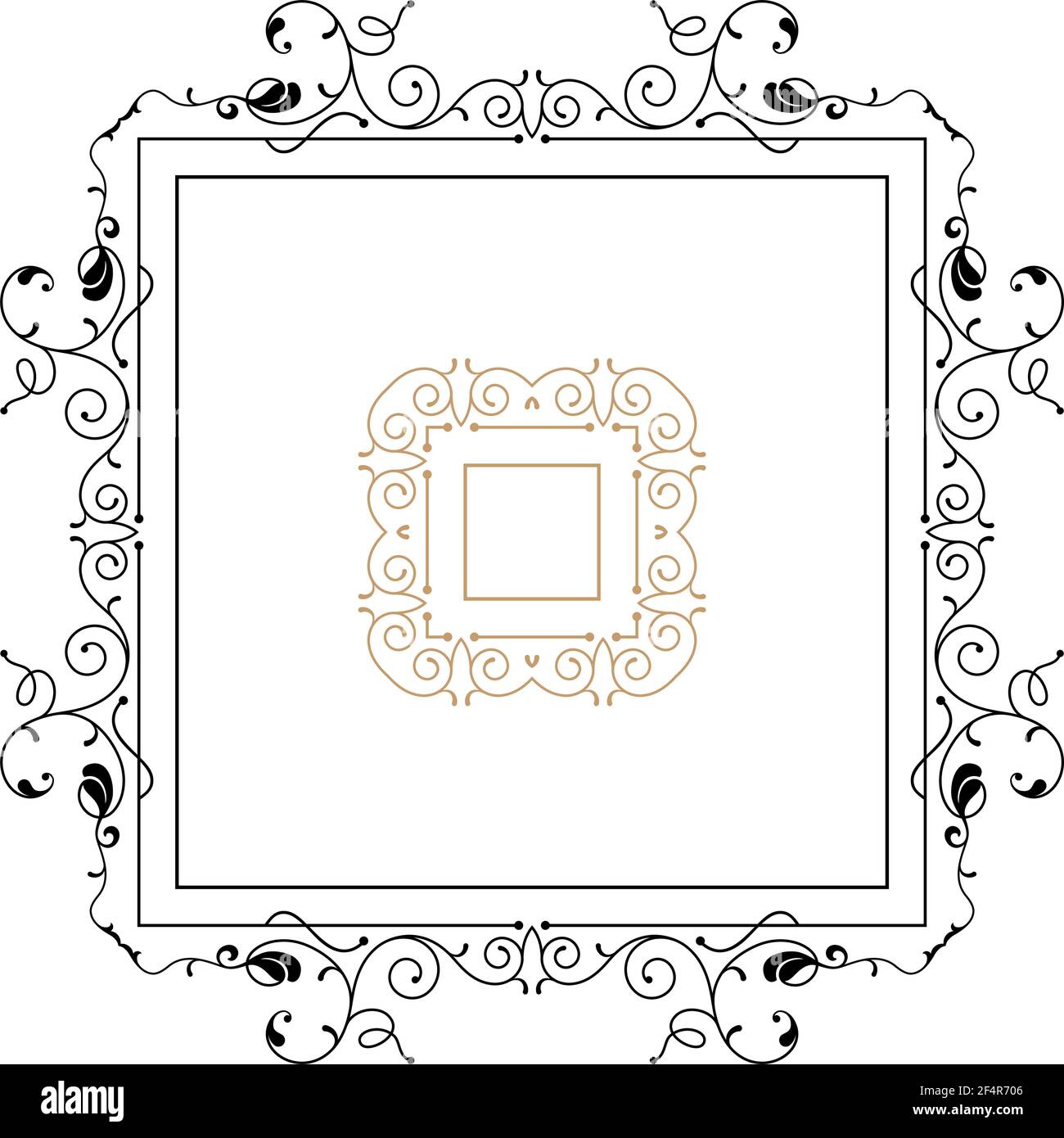 Frame Border Design Vector Illustration Stock Vector Image & Art - Alamy