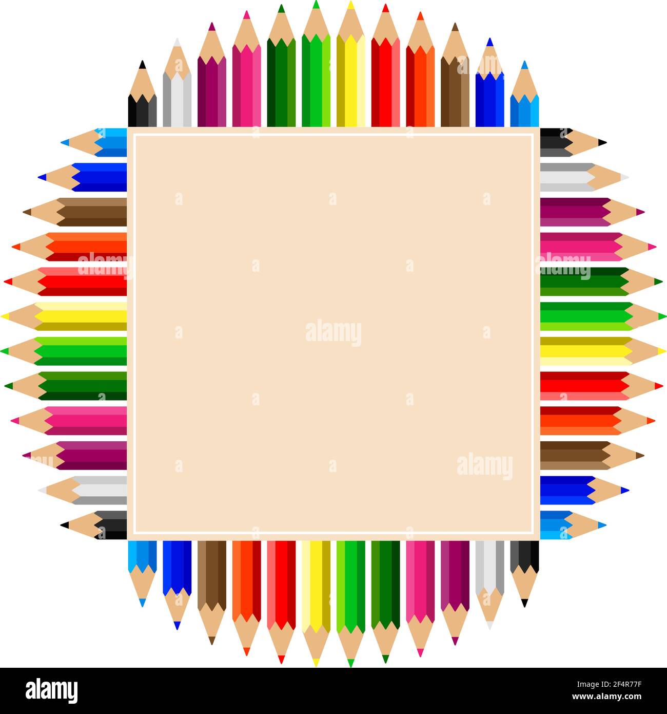 Color Pencils Set Vector Illustration Stock Vector Image & Art - Alamy