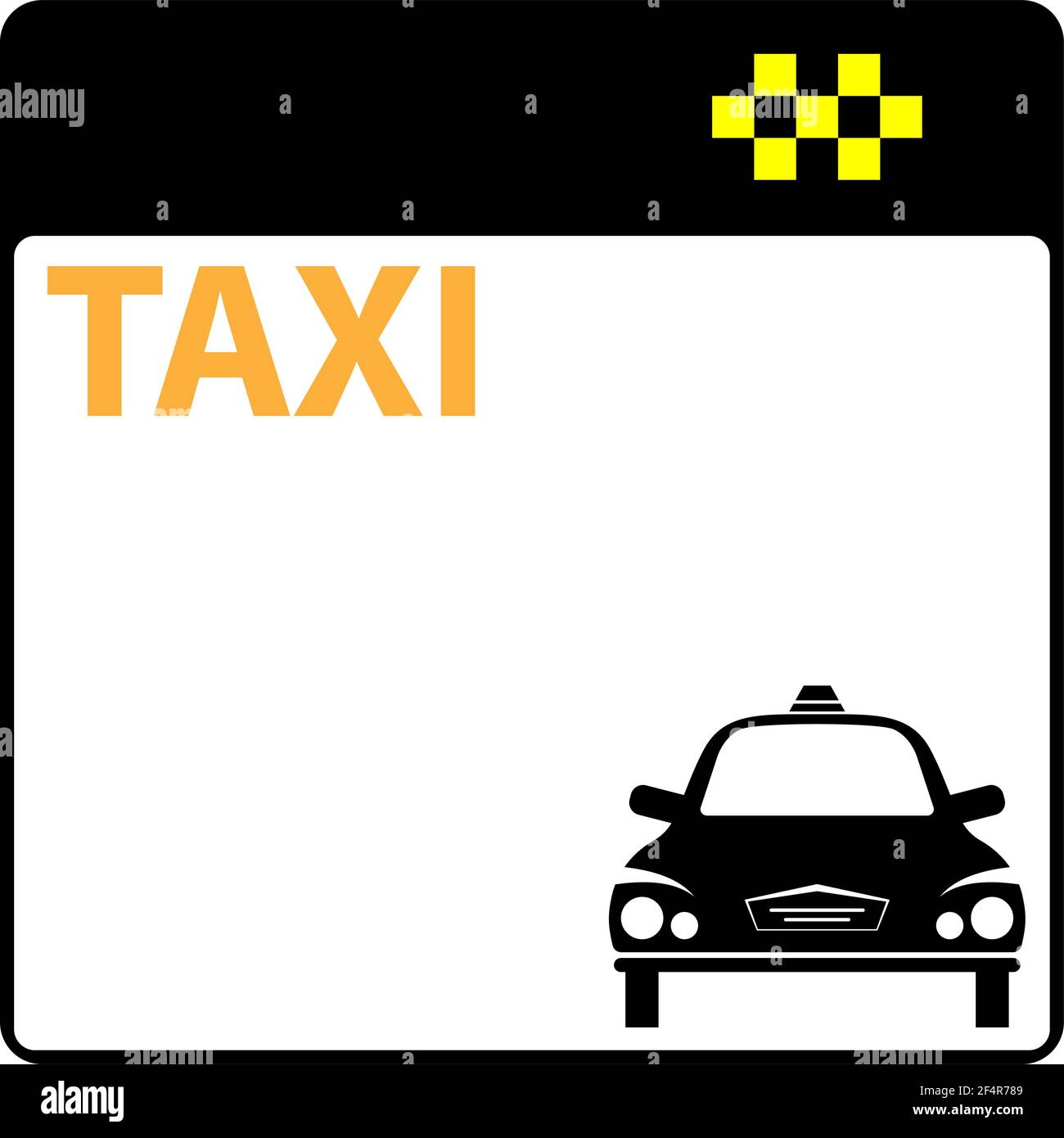 Taxi Icon Symbol Vector Illustration Stock Vector Image & Art - Alamy