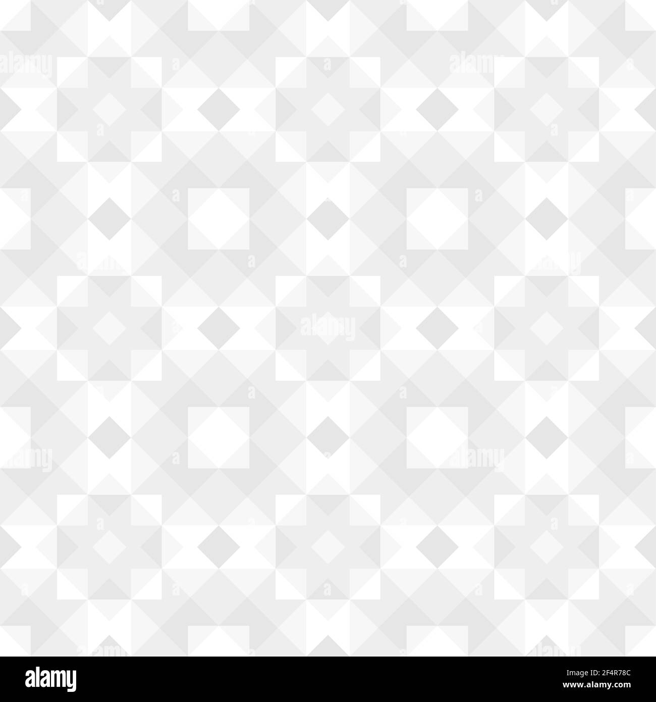 White Seamless Pattern Triangle Square Vector Illustration Stock Vector ...