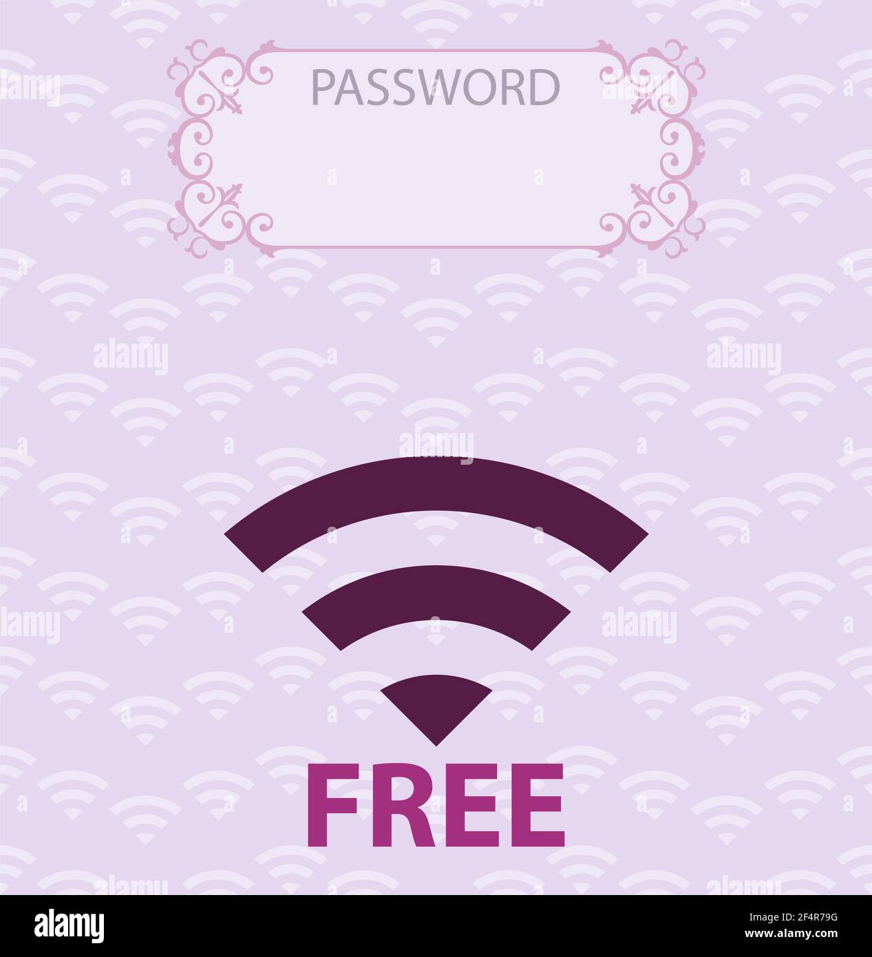 Wifi Free Password Concept Design Vector Illustration Stock Vector ...