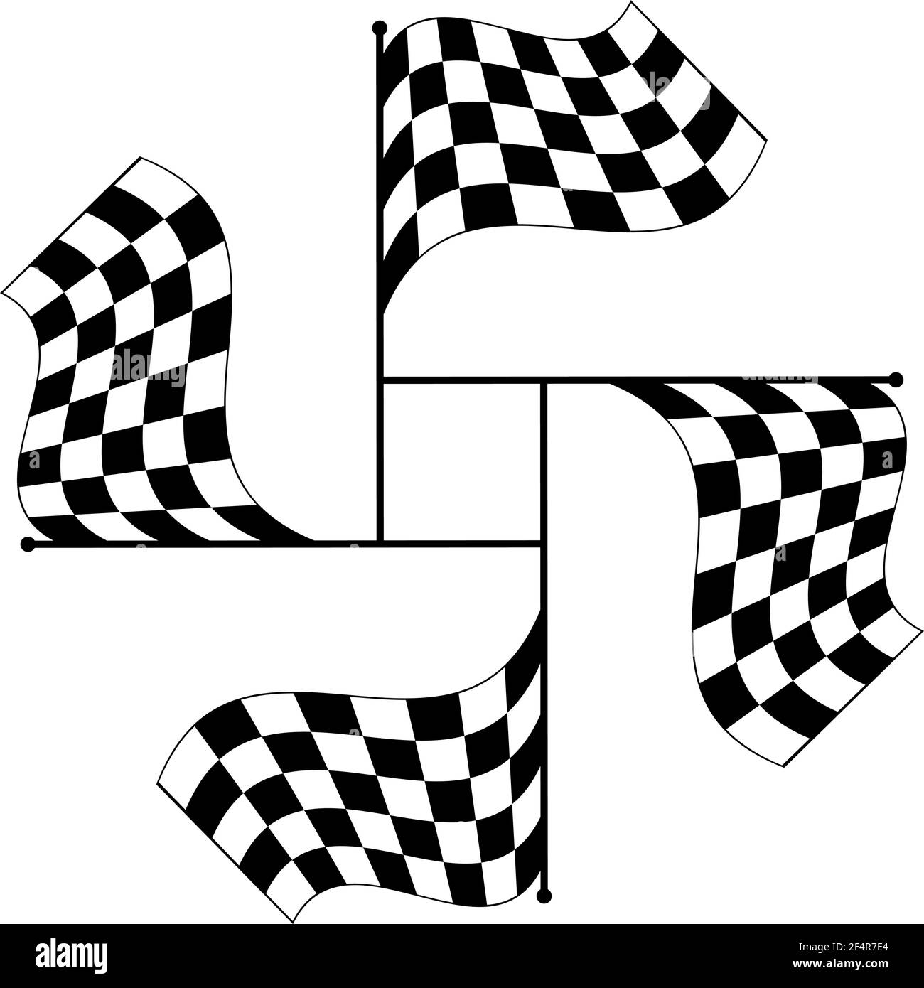 Race Flag Various Designs, Vinyl Ready Vector Illustration Stock Vector ...
