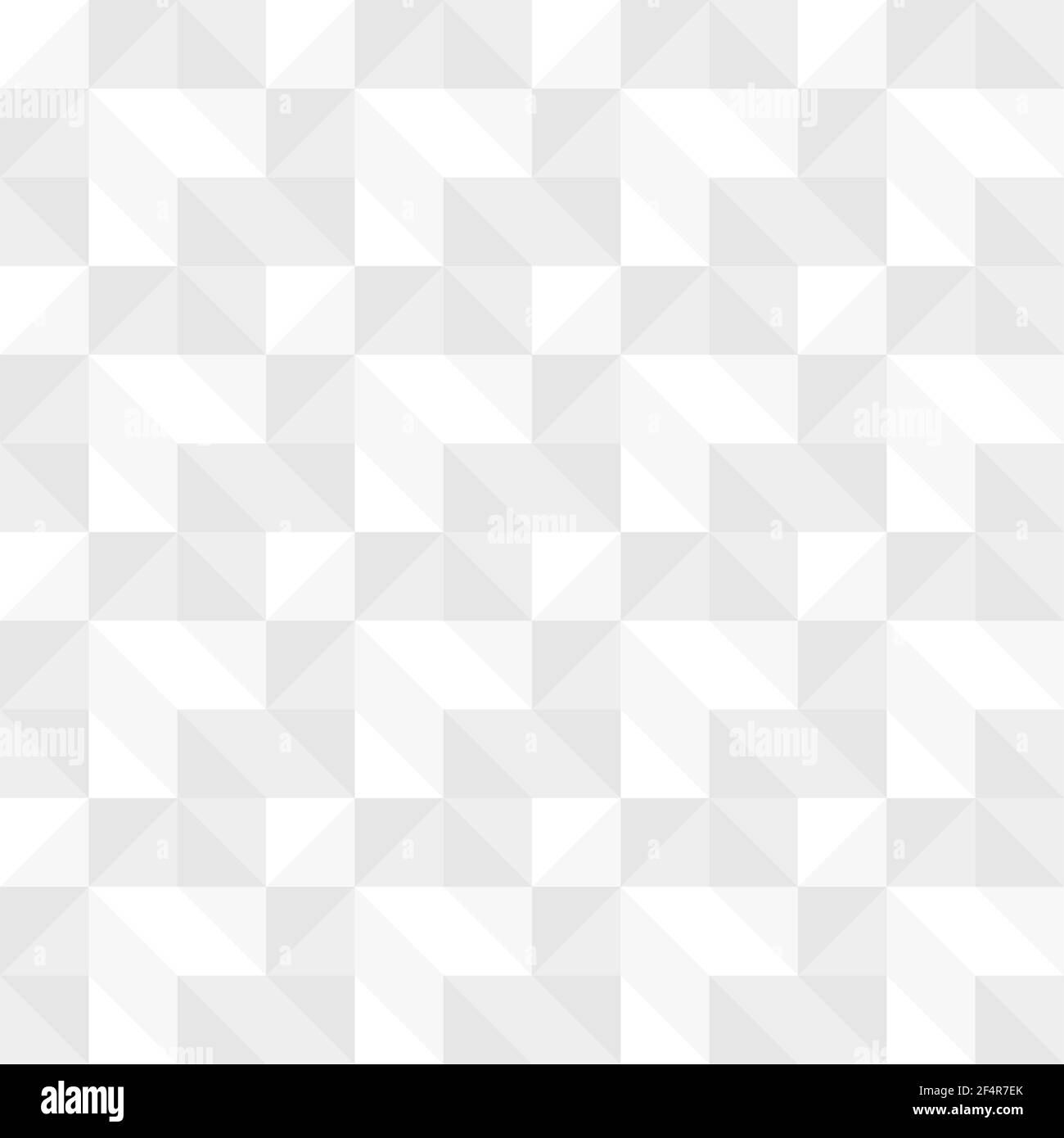 White Seamless Pattern Triangle Square Vector Illustration Stock Vector ...