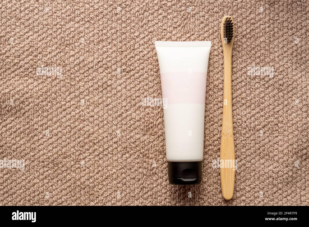 Zero waste and minimalism concept. Wooden ecological toothbrush and ...