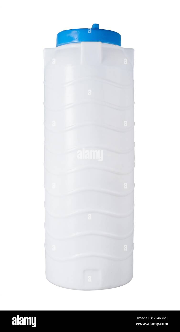 White plastic Water Tank isolated on white background Stock Photo - Alamy