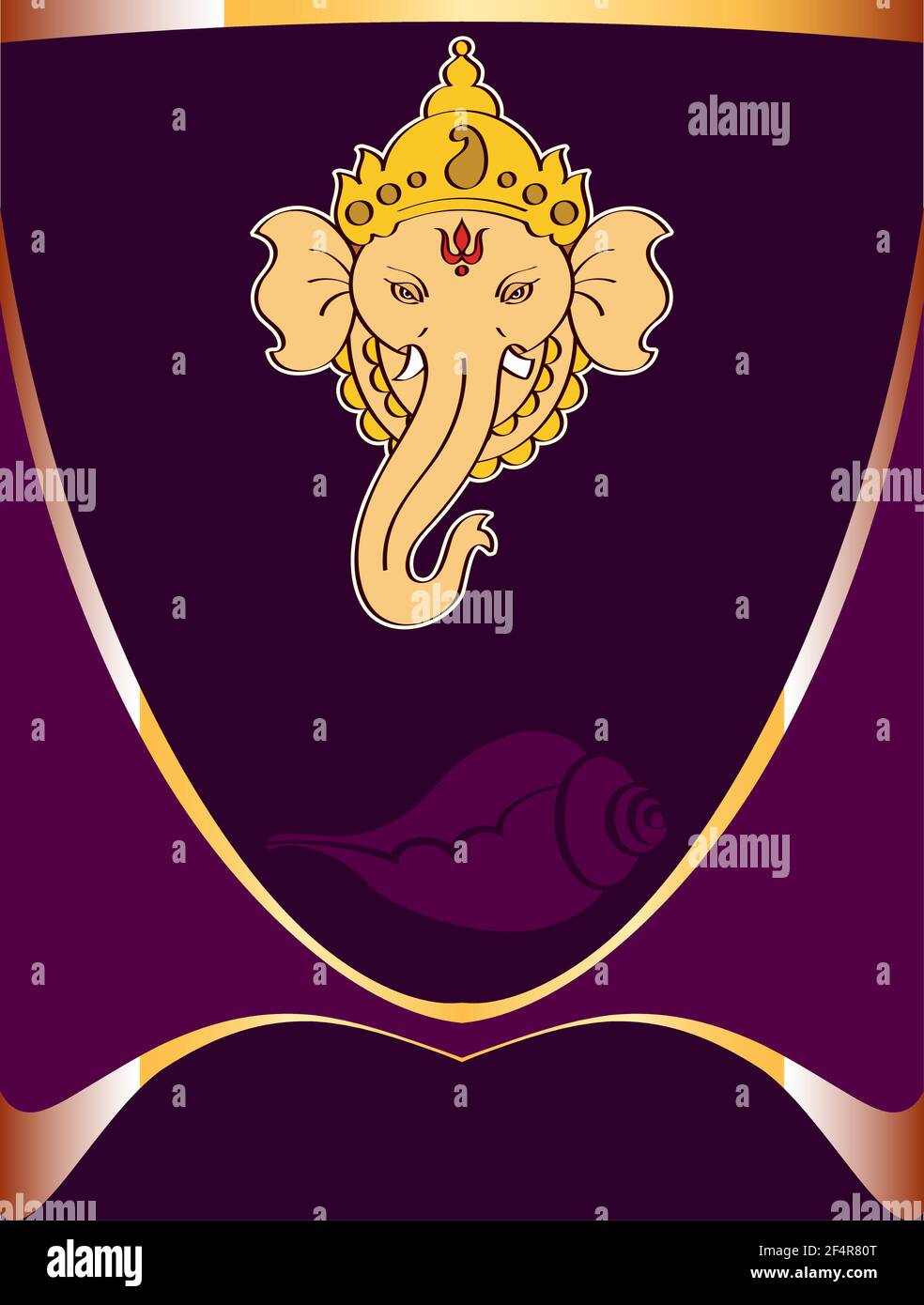 Ganesha The Lord Of Wisdom Vector Illustration Stock Vector Image & Art ...