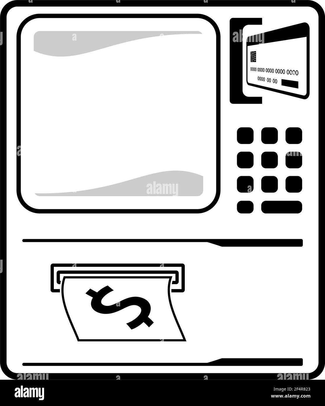 ATM Icon Vector Illustration Stock Vector Image & Art - Alamy