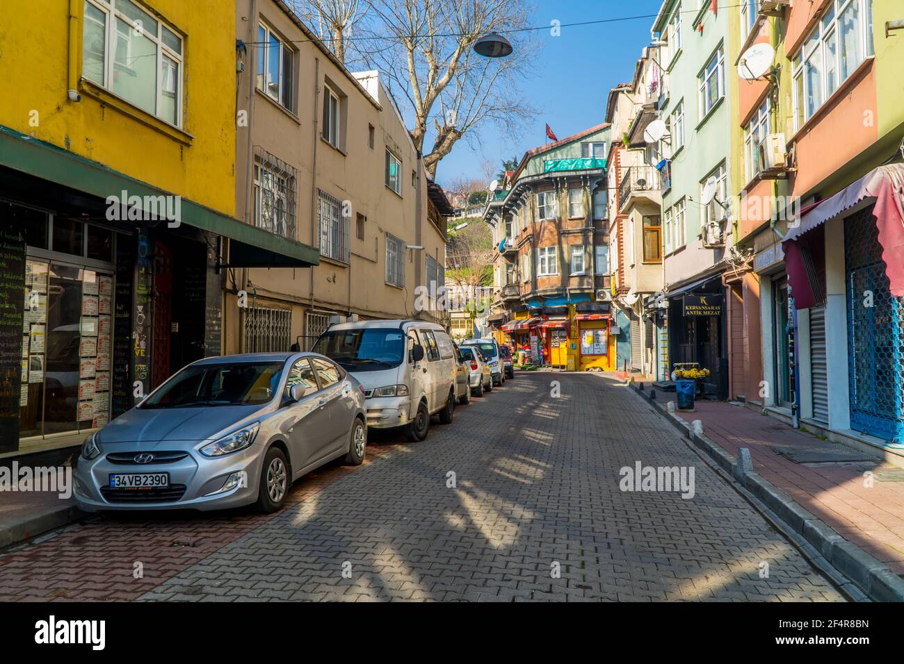 Balat, Istanbul, Turkey - February 23, 2021 - street photography of a ...