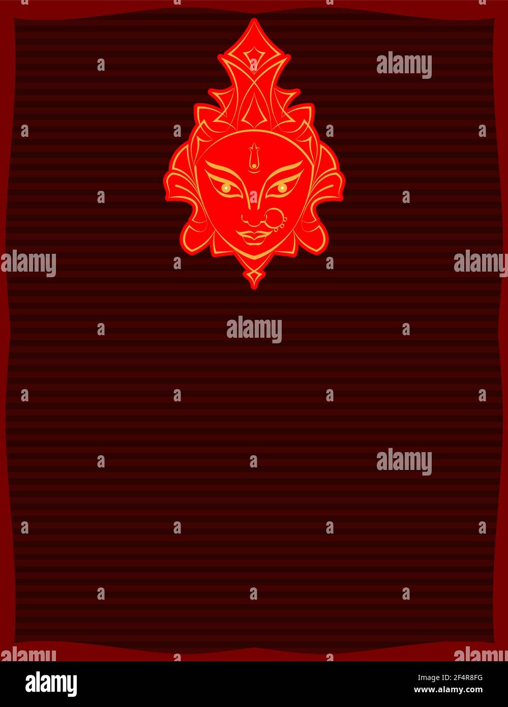 Durga Goddess of Power Vector Illustration Stock Vector Image & Art - Alamy