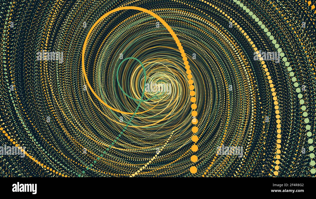 Computer generated image of a spiral swirling in space Stock Photo - Alamy