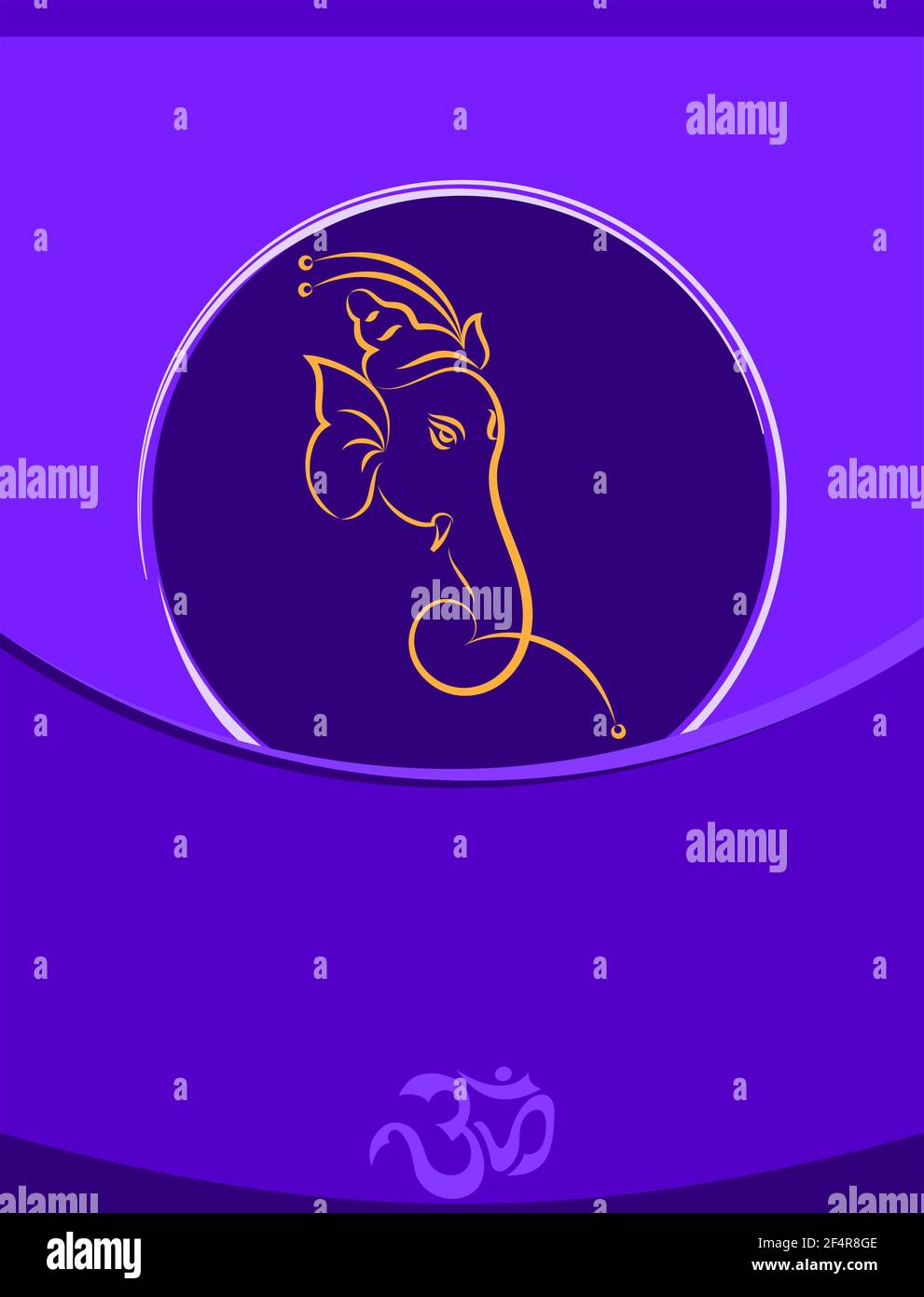 Ganesha The Lord Of Wisdom Vector Illustration Stock Vector Image & Art ...