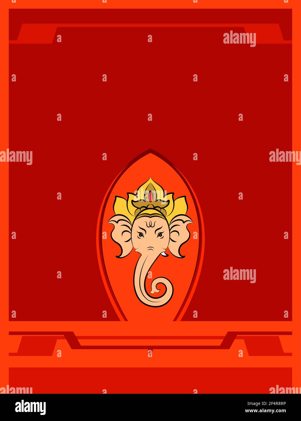 Ganesha The Lord Of Wisdom Vector Illustration Stock Vector Image & Art ...