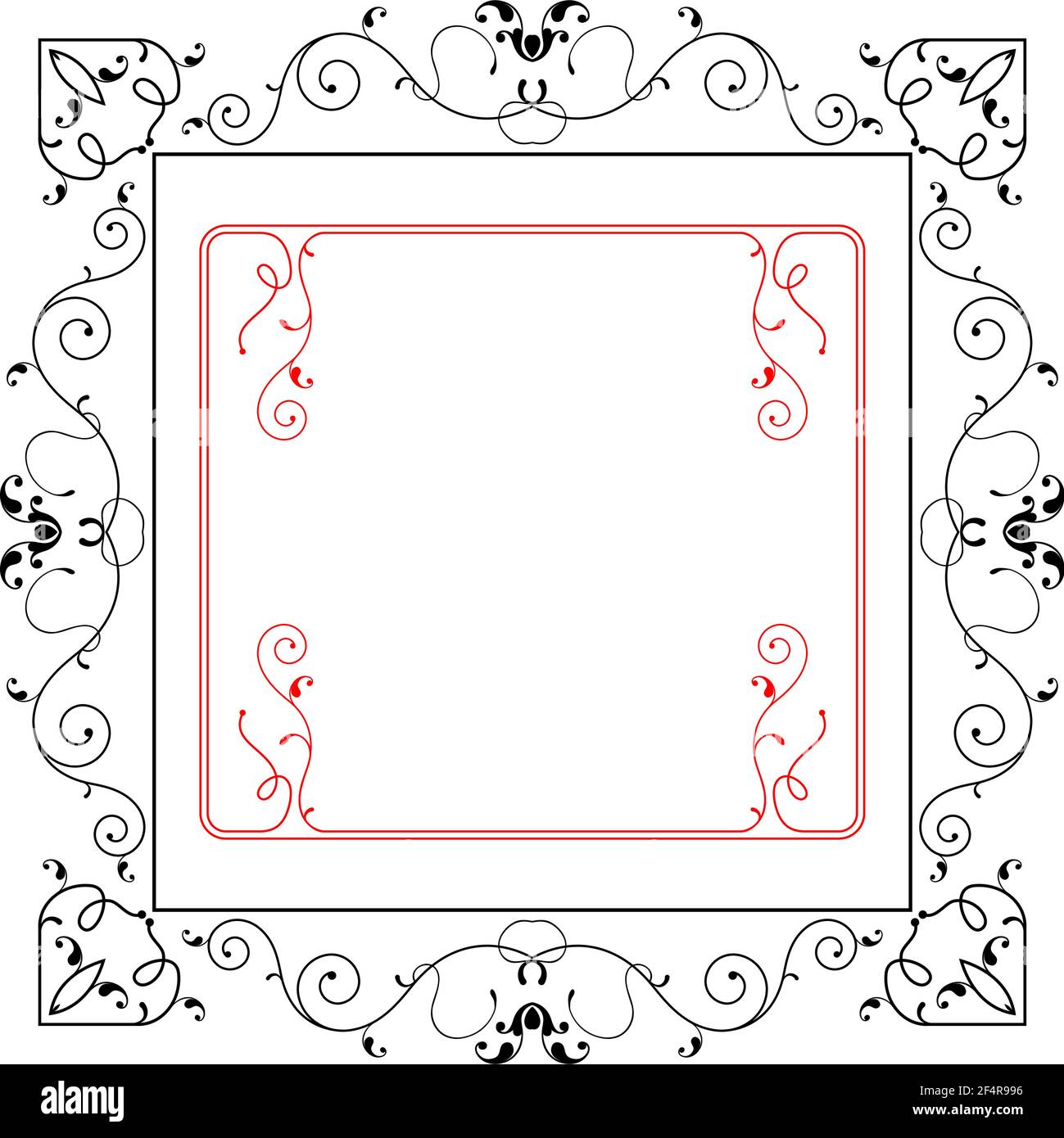 Frame Border Design Vector Illustration Stock Vector Image & Art - Alamy