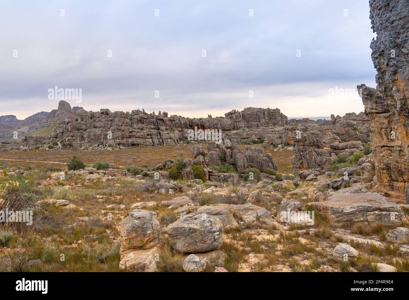 Panorama of the breathtaking landscape of the Cederberg Mountains in ...