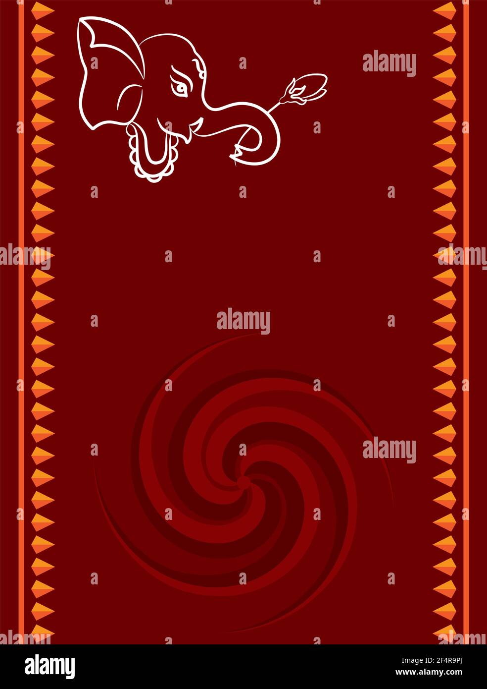 Ganesha The Lord Of Wisdom Vector Illustration Stock Vector Image & Art ...