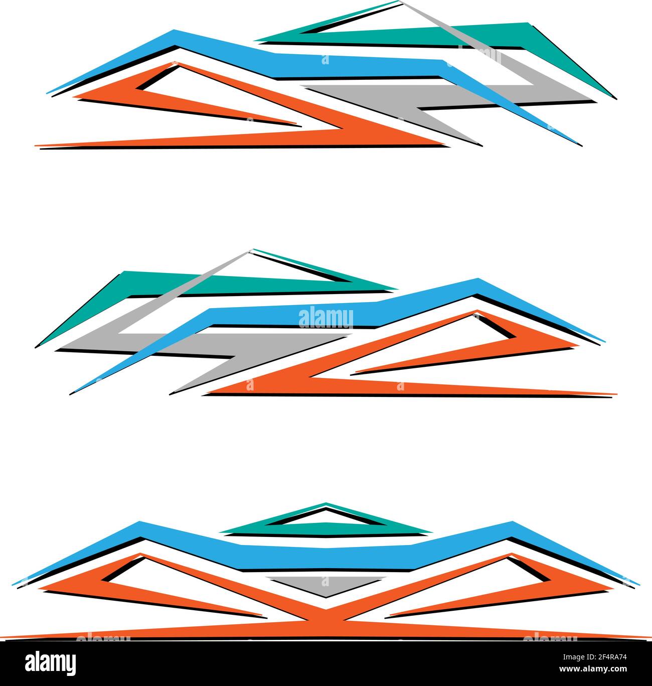 Vehicle Graphics, Stripe : Vinyl Ready Vector Art Stock Vector Image ...