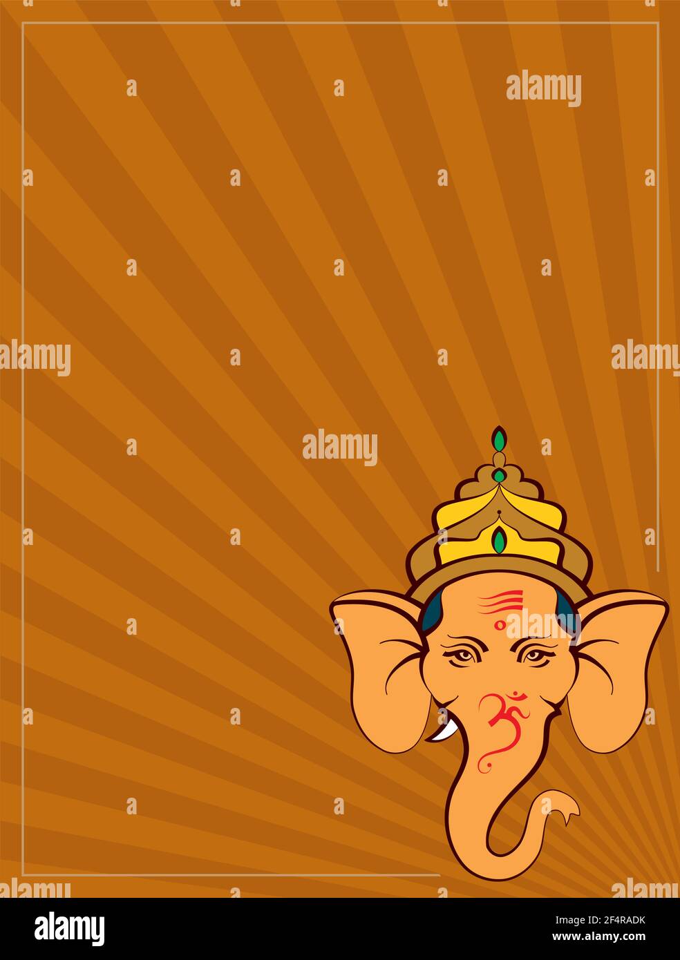 Ganesha The Lord Of Wisdom Vector Illustration Stock Vector Image & Art ...