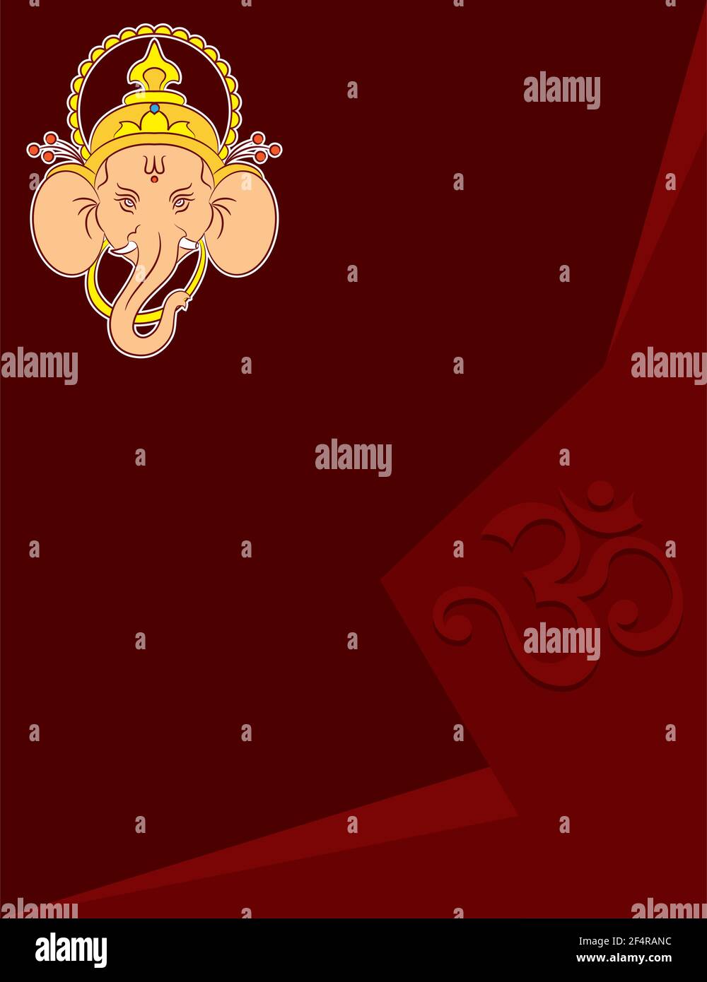 Ganesha The Lord Of Wisdom Vector Illustration Stock Vector Image & Art ...