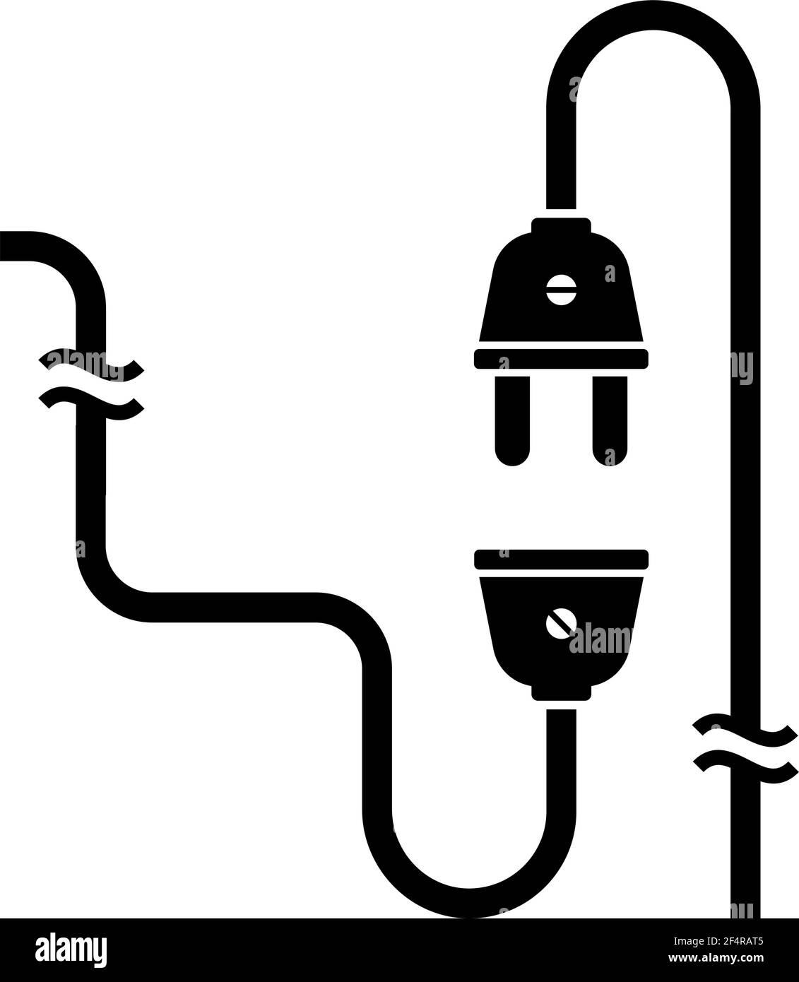 Plug Male Female Connection Icon Vector Illustration Stock Vector Image ...