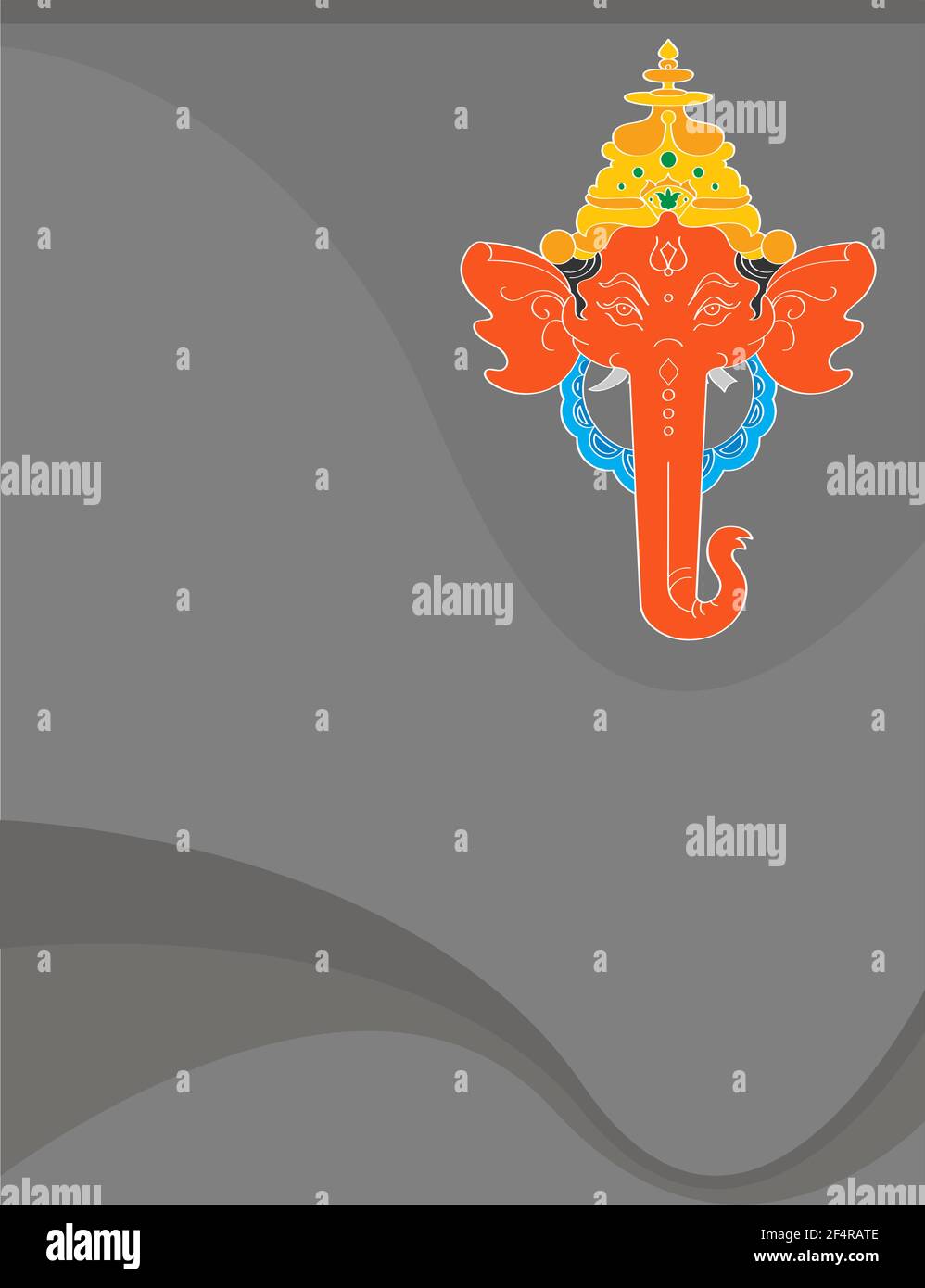 Ganesha The Lord Of Wisdom Vector Illustration Stock Vector Image & Art ...