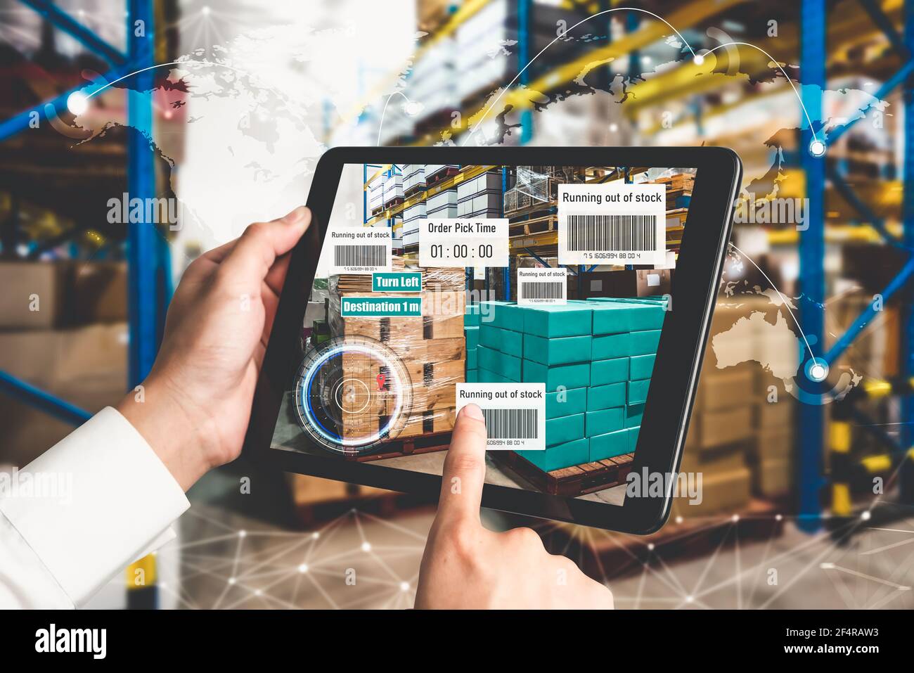 Smart warehouse management system using augmented reality technology to identify package picking ...