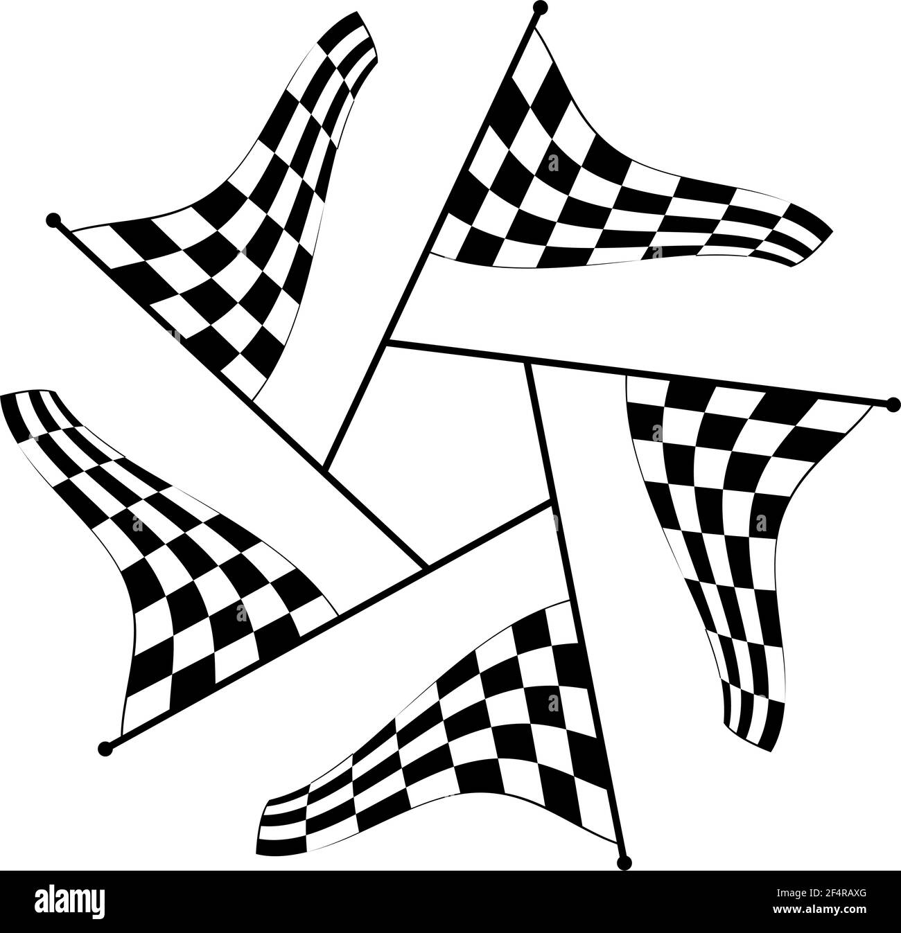 Race Flag Various Designs, Vinyl Ready Vector Illustration Stock Vector ...
