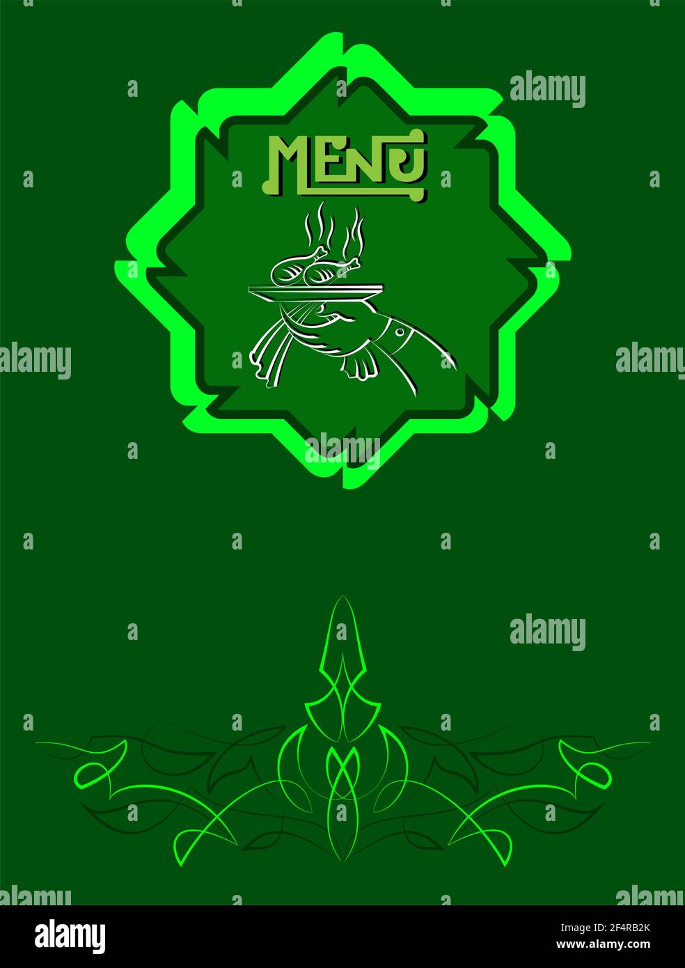 Menu Card Design Template Vector Illustration Stock Vector Image & Art ...