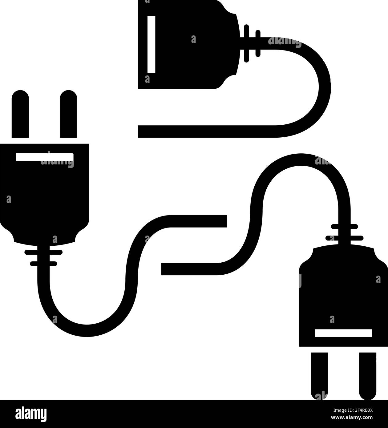 Female plug Stock Vector Images - Alamy