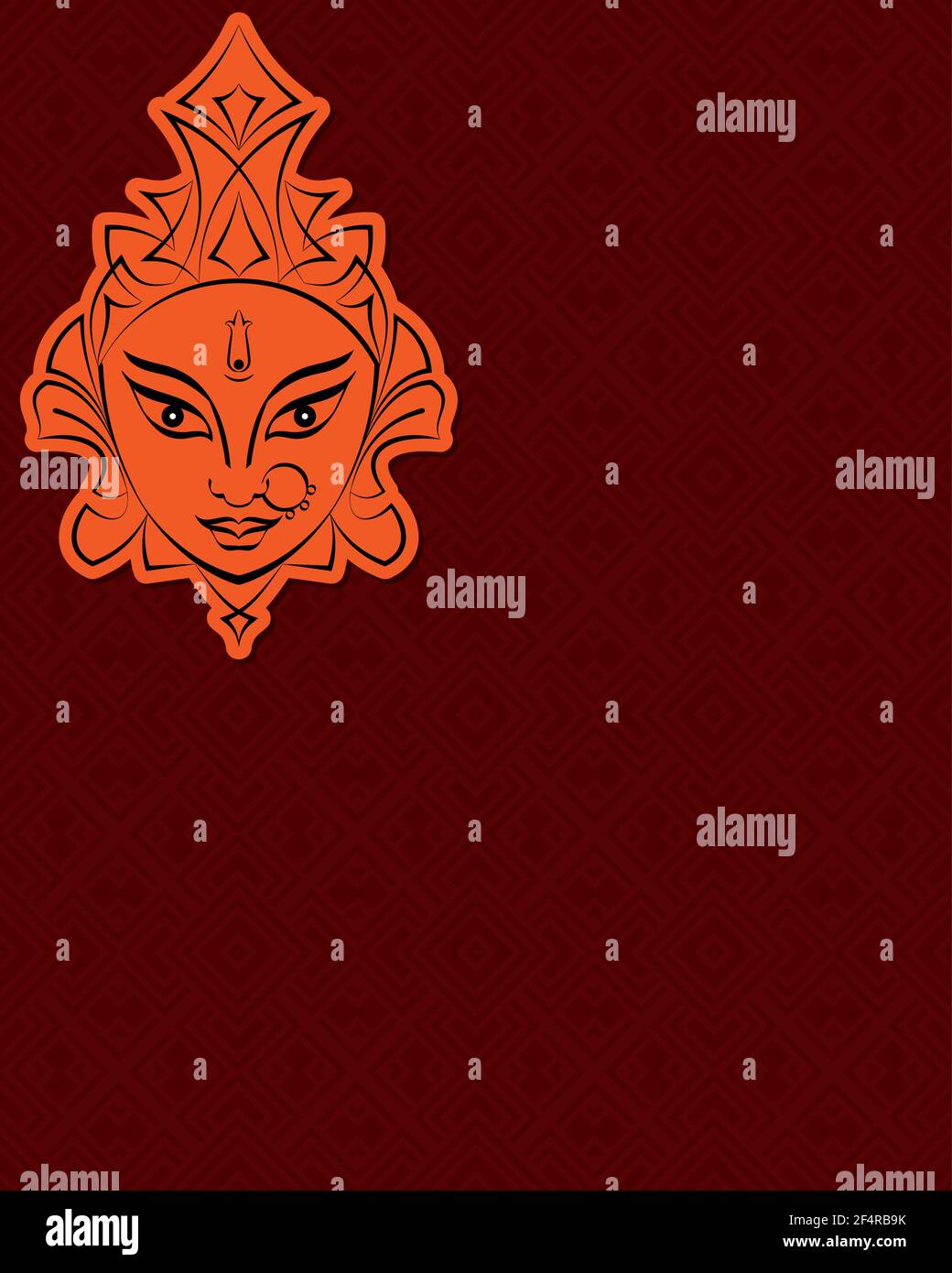 Durga Goddess of Power Vector Illustration Stock Vector Image & Art - Alamy