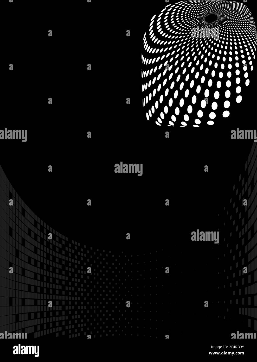 Background Composition, Web Template (Halftone) Vector Illustration ...