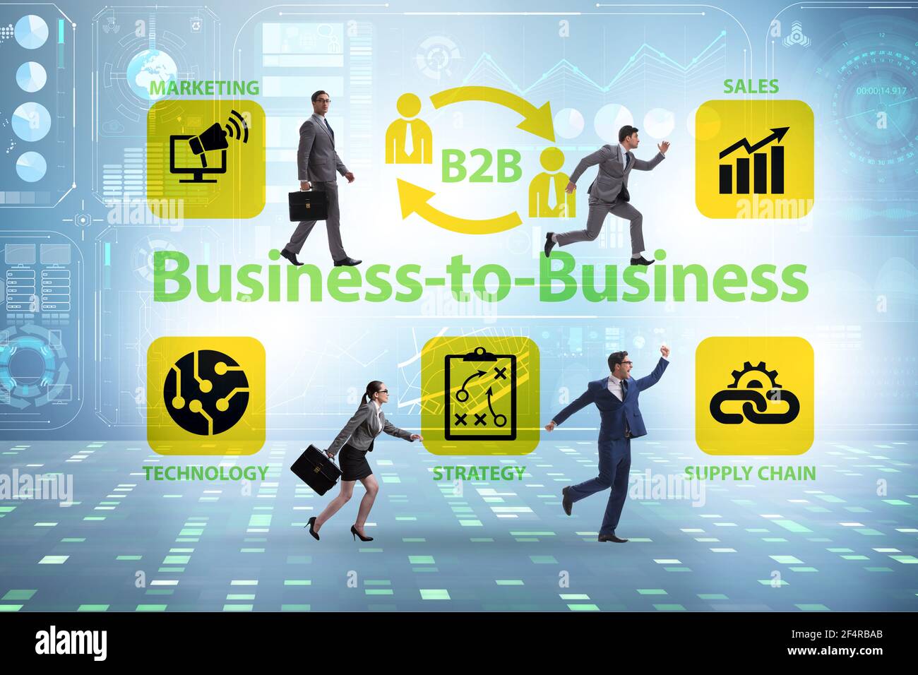 Business to business concept with the business people Stock Photo - Alamy