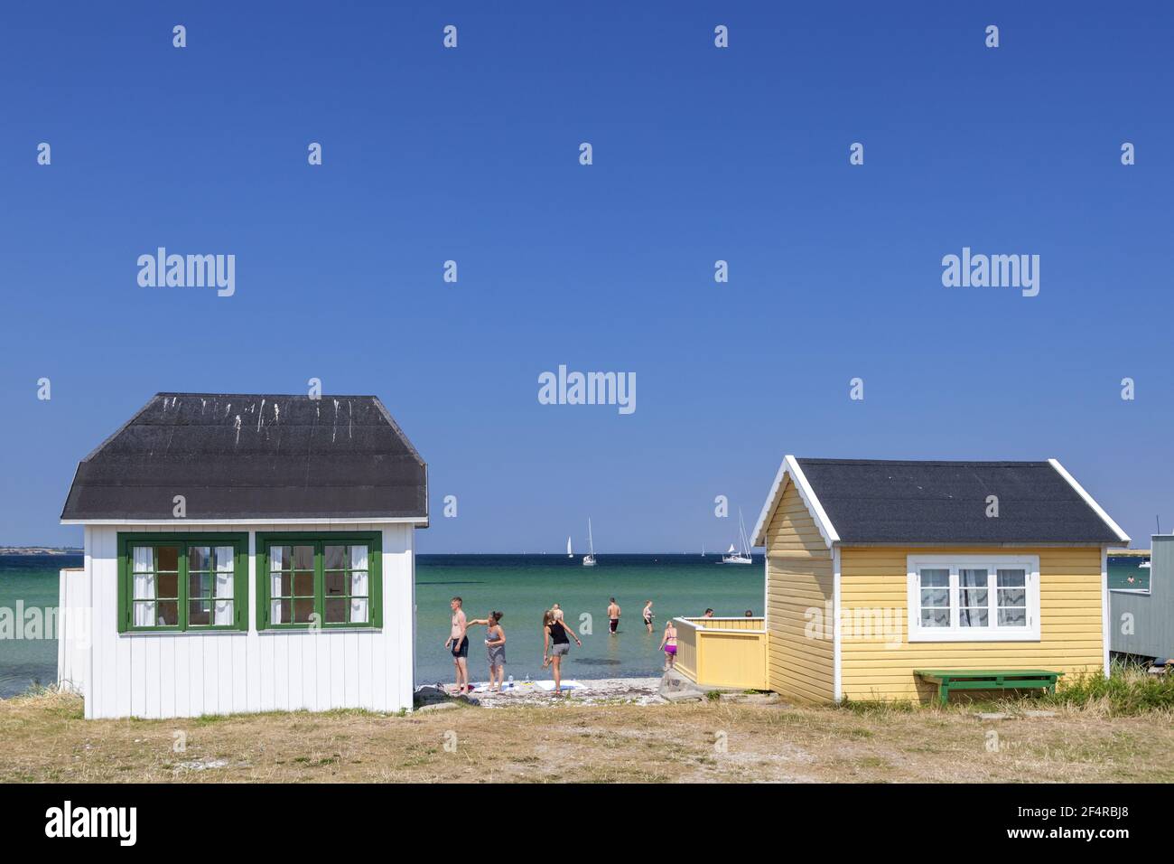 Denmark aero island aeroskobing beach hi-res stock photography and ...