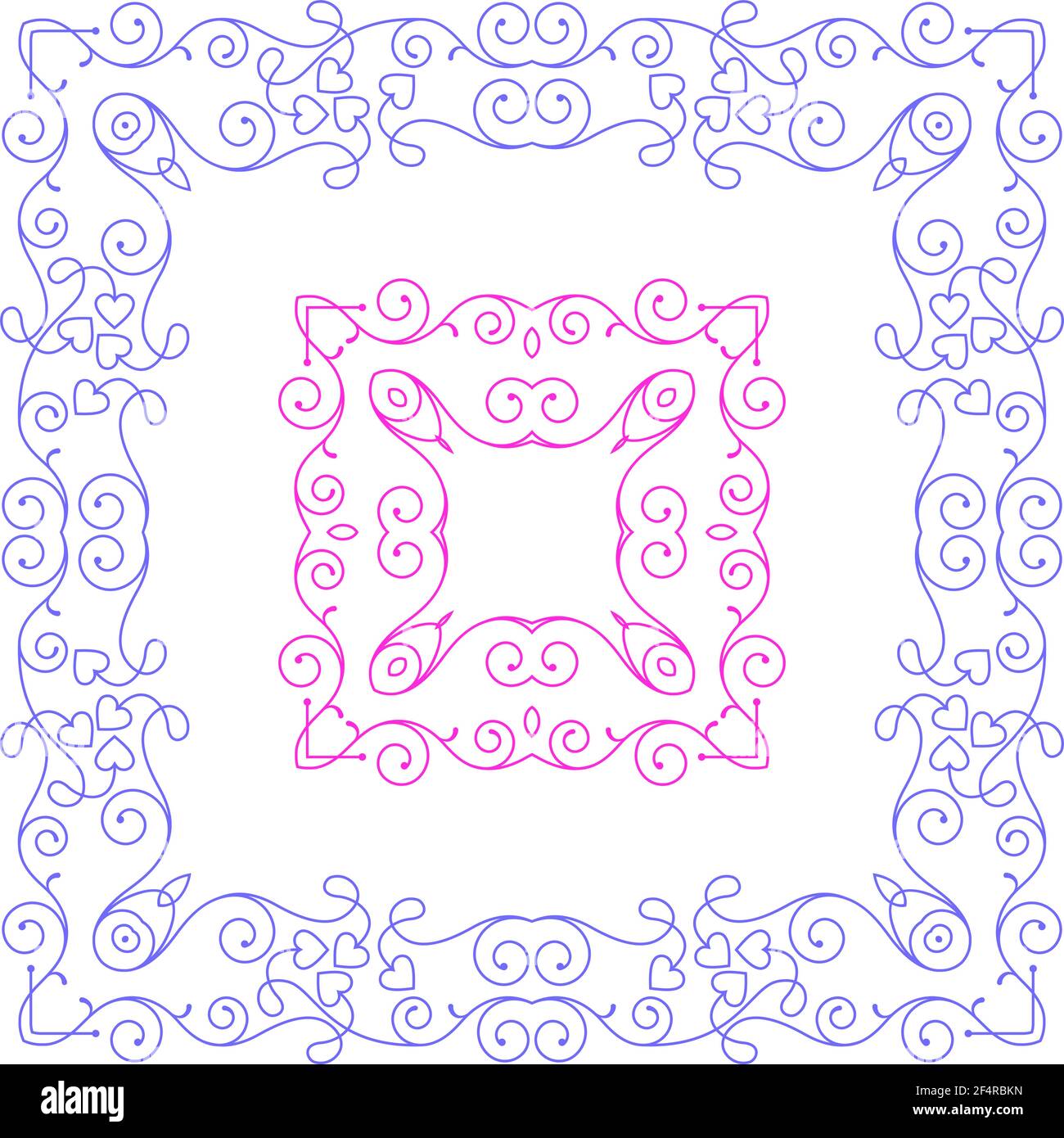 Frame Border Decorative Design Vector Art Illustration Stock Vector ...