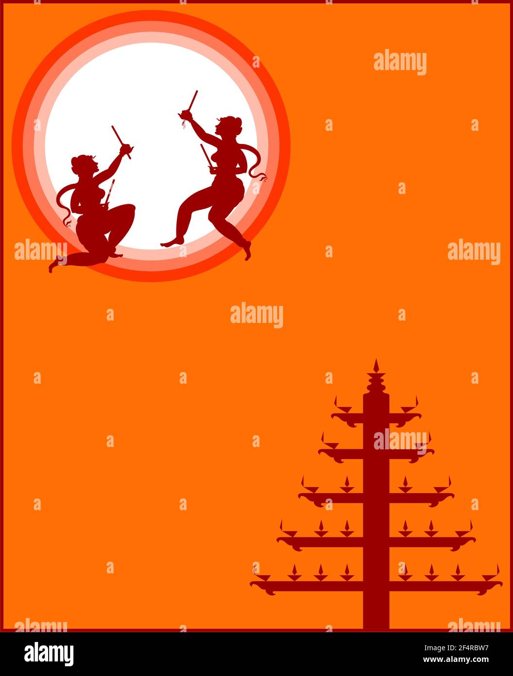 Garba indian dance vector art hi-res stock photography and images - Alamy