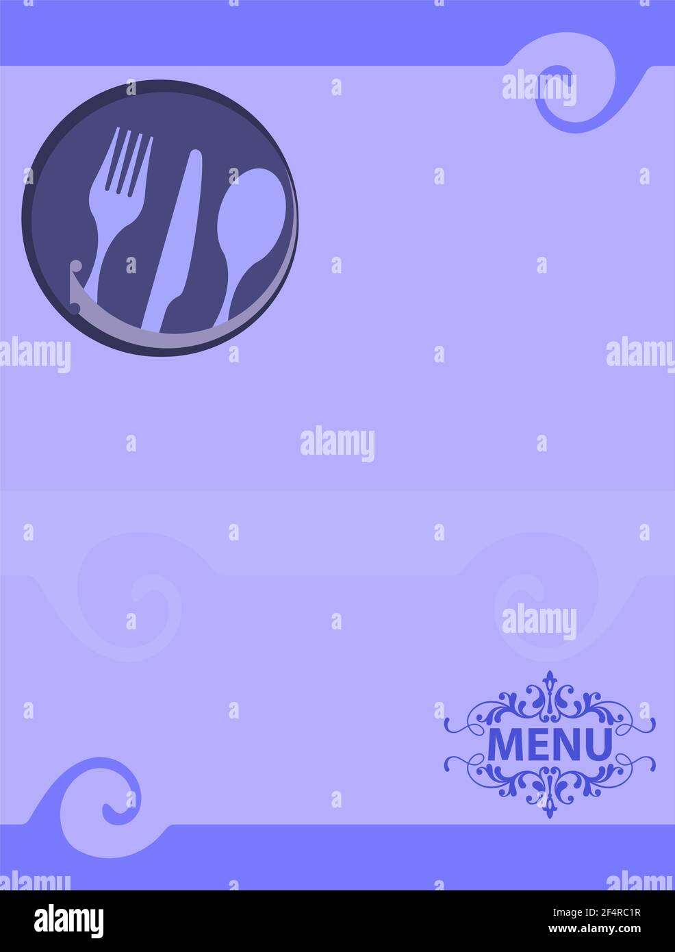 Menu Card Design Template Vector Illustration Stock Vector Image & Art ...