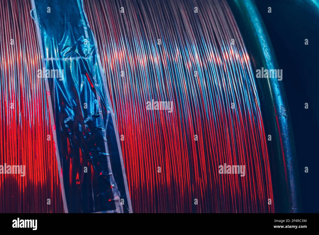 Copper cable reels hi-res stock photography and images - Alamy