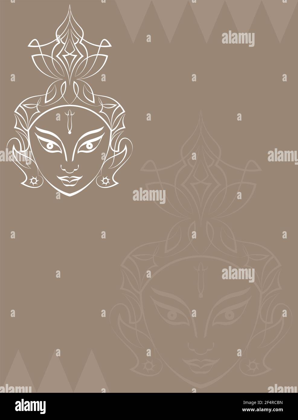 Durga Goddess of Power Vector Illustration Stock Vector Image & Art - Alamy